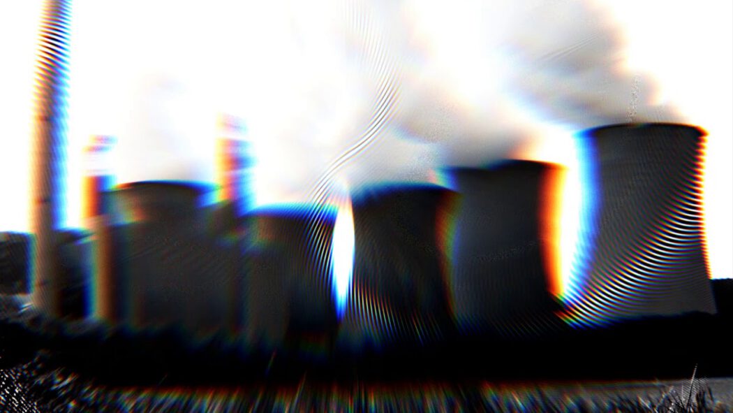 Scary Night Electricity Pylons - Dark Horror Footage