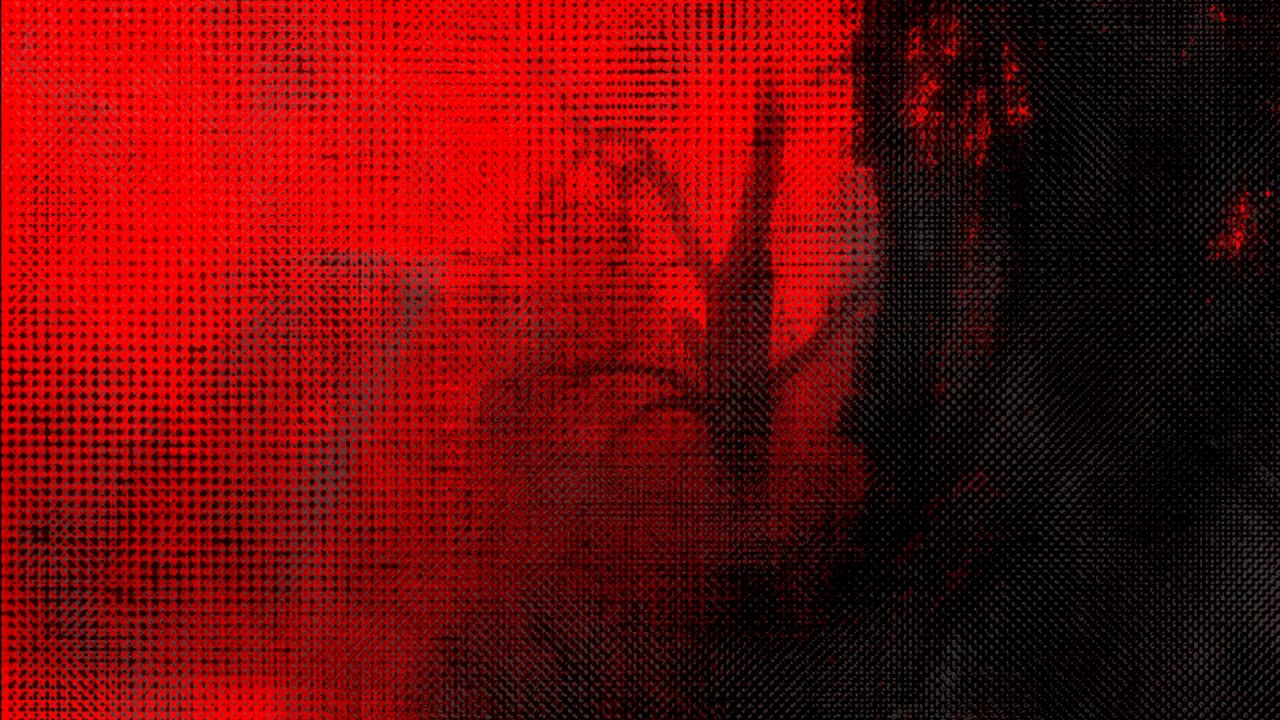 Red Forest Horror Lofi Effect — Free Stock Footage Archive