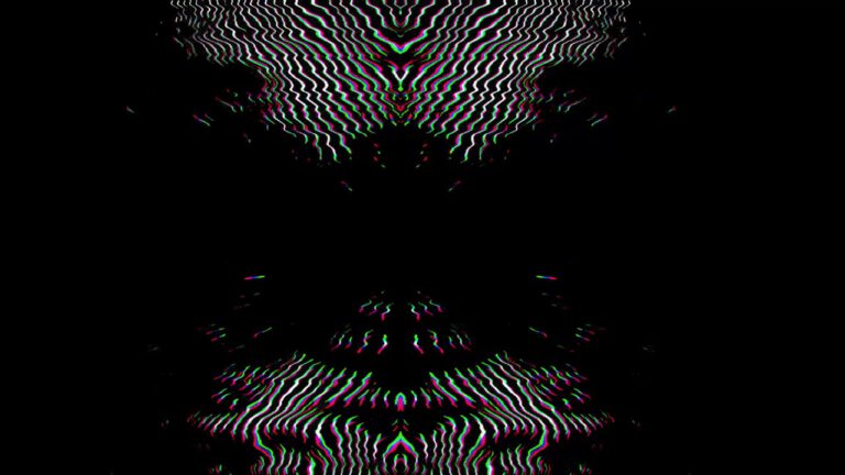 Small Centered Glitch Effect Element Loop | Free Stock Footage Archive