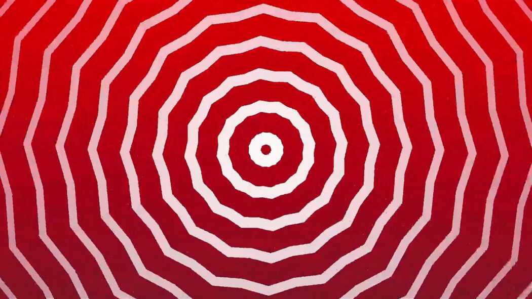 Creepy Red Circle / Ring - Horror Footage Loop Effect