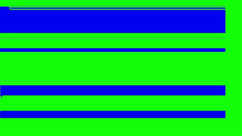 Blue / Green Screen Glitch Transition - Symmetry