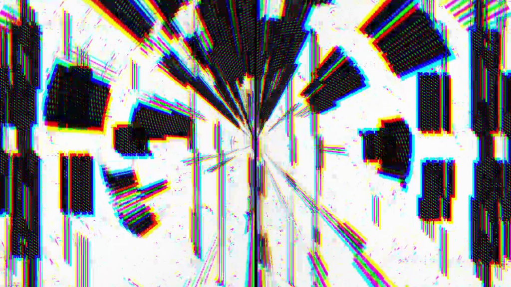 Blue / Green Screen Glitch Transition - Symmetry