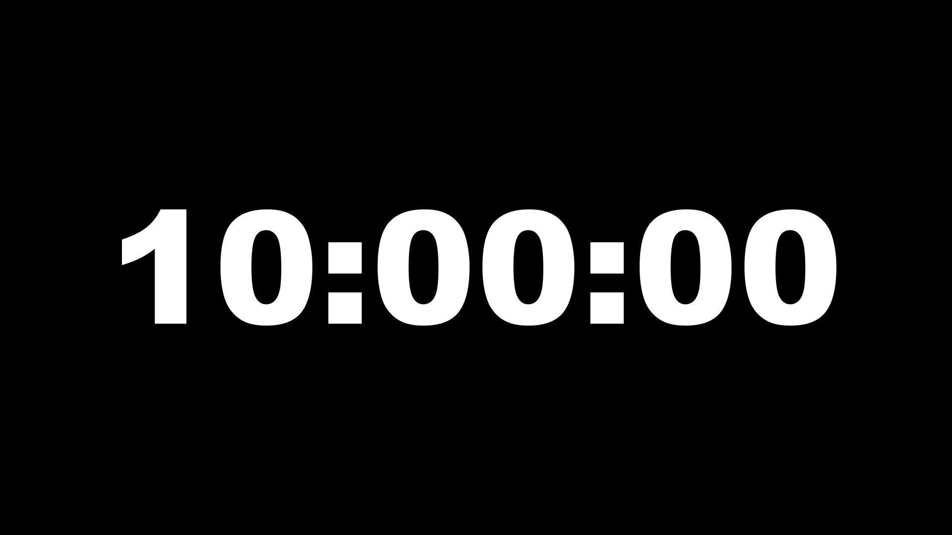 10 Minutes Countdown Timer Free Stock Footage Archive