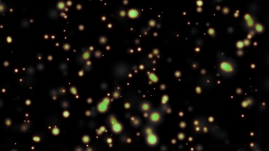 Glitched Particles Overlay Particle Layer