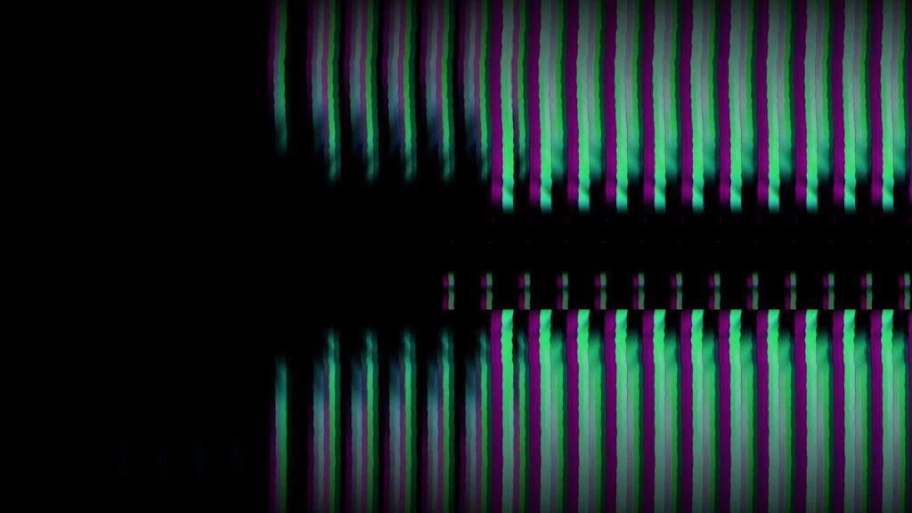 Minimal Green Screen Glitch Stain Loop