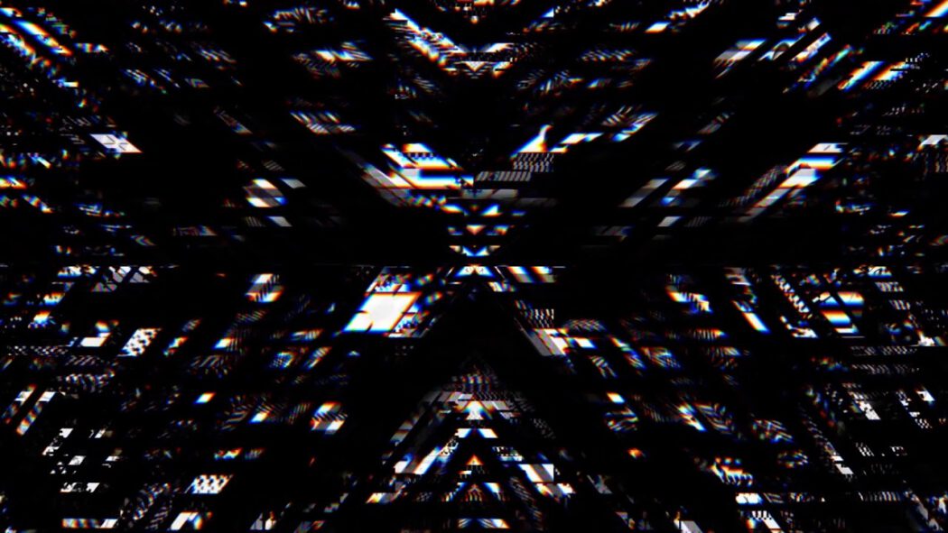 Green Screen Glitch Transition - Grainy Screen Error