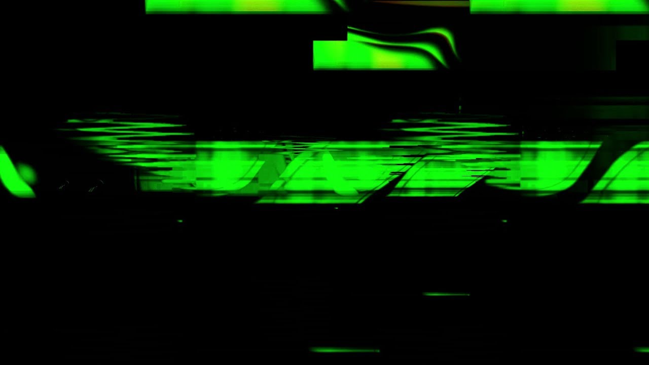 Green Glitch Screen - Broken Effect Layer — Free Stock Footage Archive