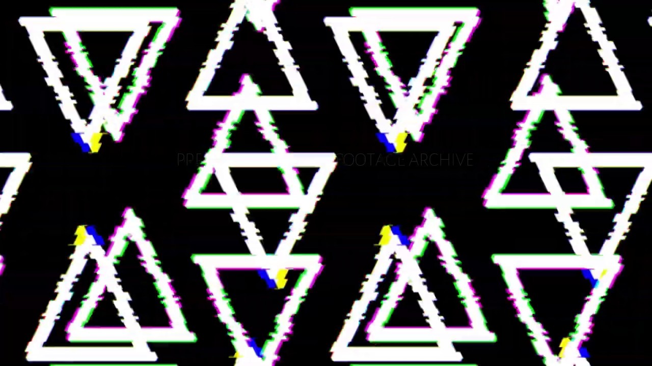 RGB Glitch Sliced Triangle — Free Stock Footage Archive