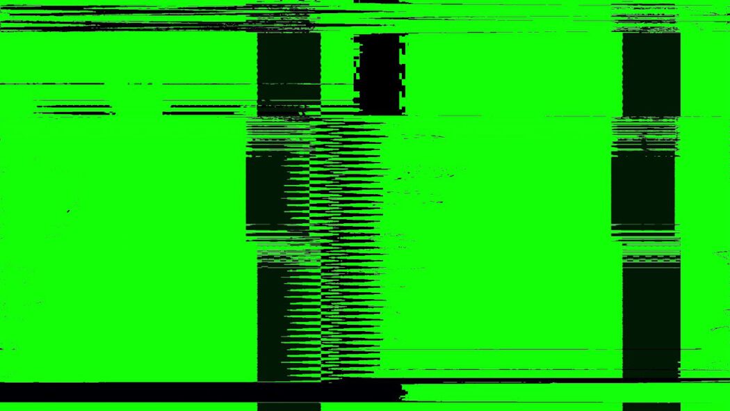 Hard Screen Glitch Effect - Broken Monitor Contrast Loop