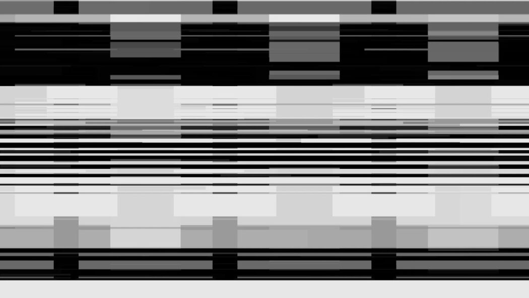 Yellow Glitch Screen Bars VFX Transition