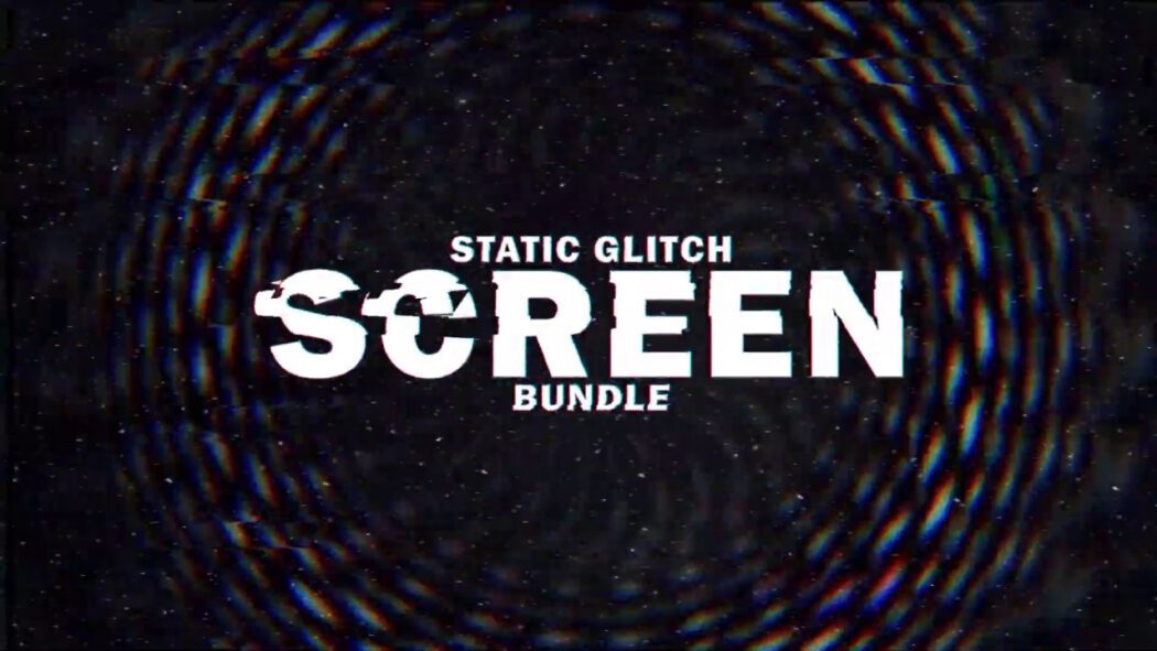 Green - Screen Glitch - Pattern Shake - Effect Loop