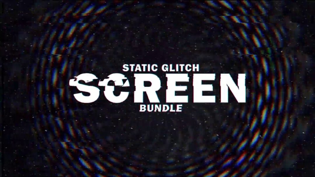 Green - Screen Glitch - Pattern Shake - Effect Loop