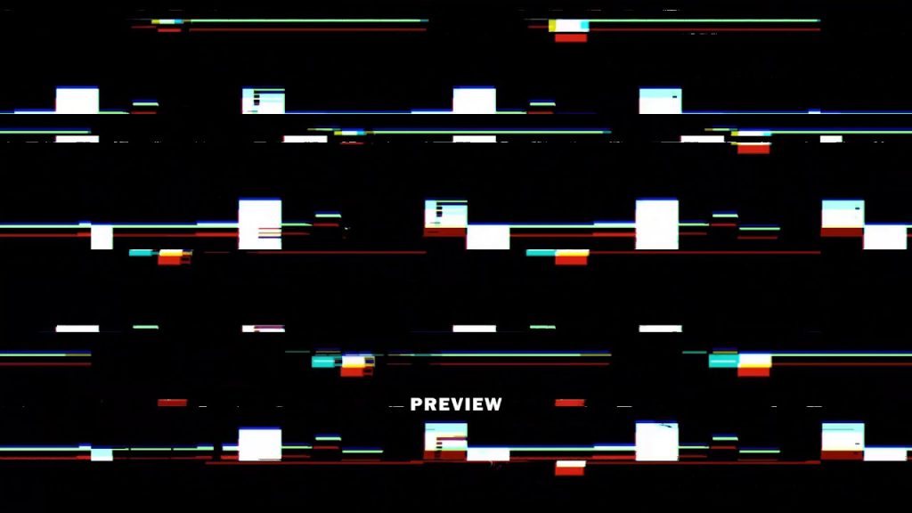 Broken Screen Effect - Digitized Light - Glitch Loop