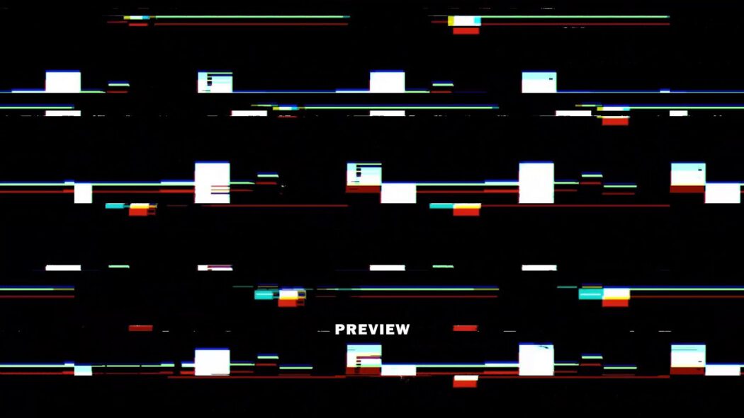 Broken Screen Effect - Digitized Light - Glitch Loop
