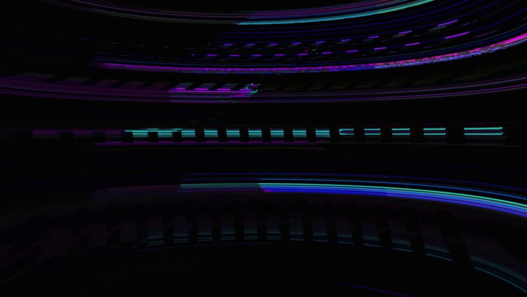 VCR VHS Rewind - Blue Screen Glitch Loop - Overlay & Background Effect