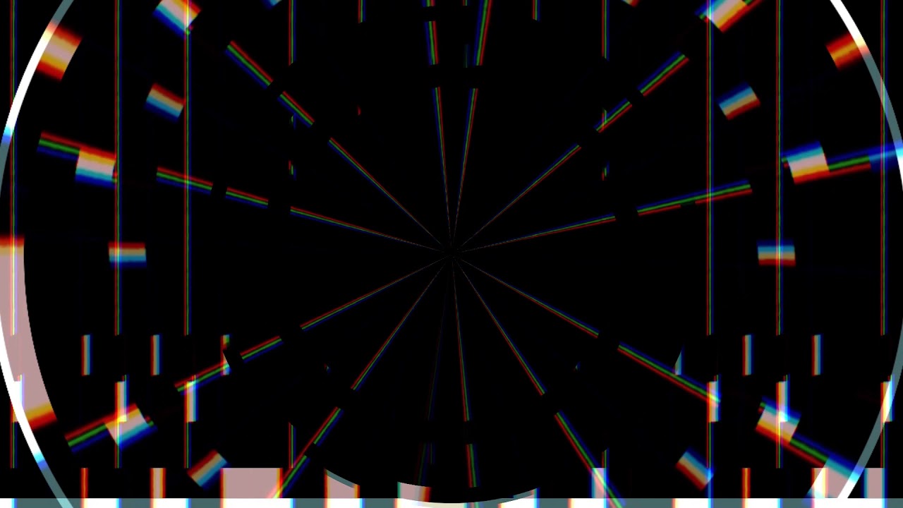 Round Retro Glitch Screen Effect — Free Stock Footage Archive