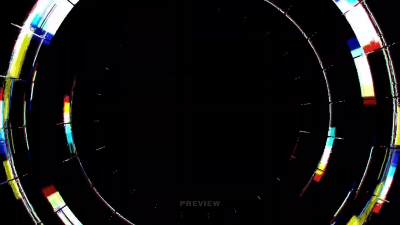 Round Glitch Overlay -Frame Circle Effect — Free Stock Footage Archive