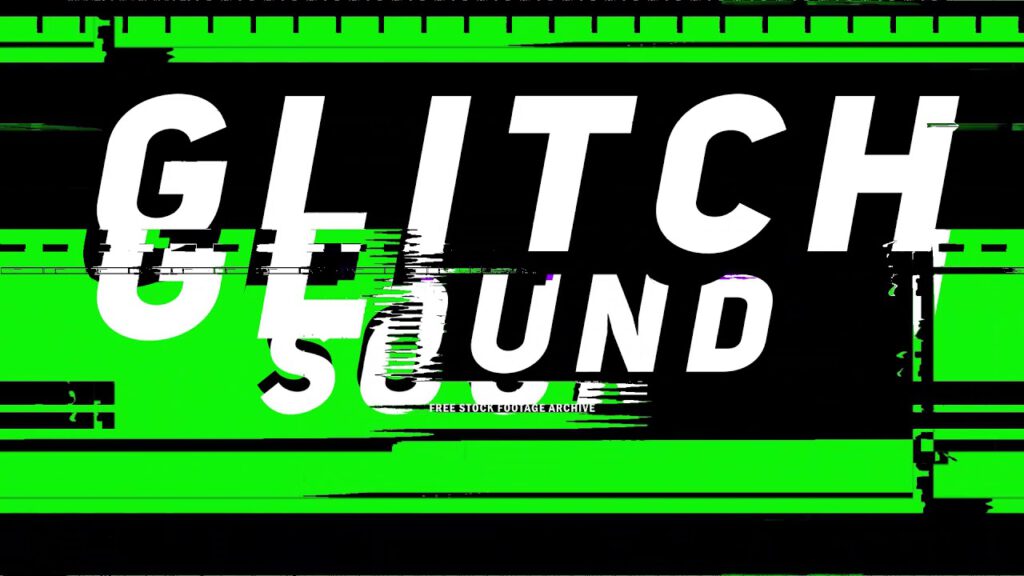 Glitch Sound Effect: One | Free Stock Footage Archive
