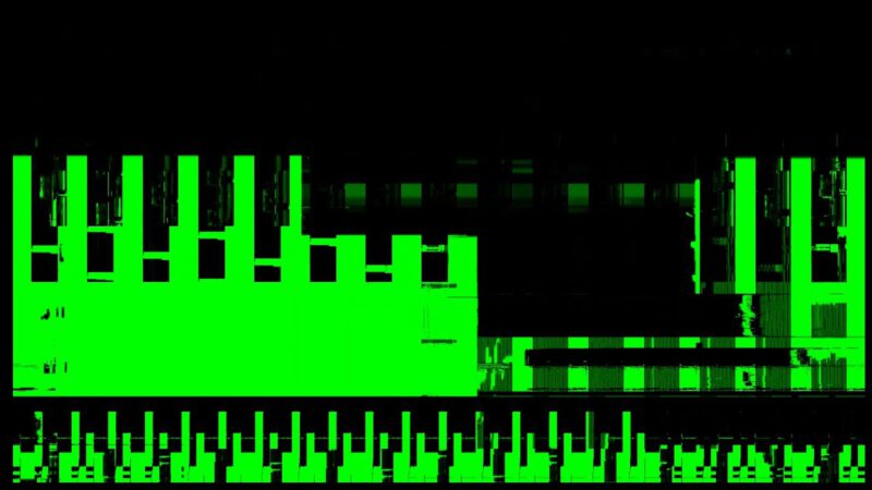 Glitch Screen - Vertical Defect Lines - Overlay Effect Loop