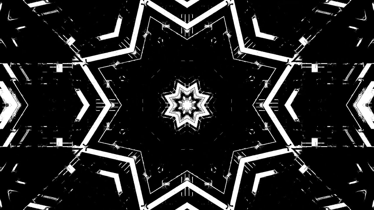 Morphing Star - Geometric B&W Glitch Effect Loop VJ — Free Stock ...