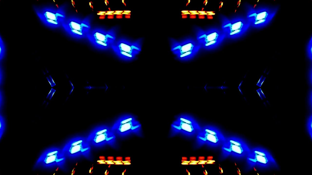 Night Lights Loop - Symmetrical Party Light Effect — Free Stock Footage ...