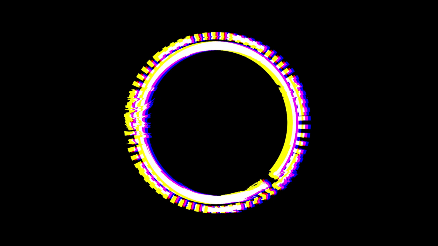 Big Glitch Circle Pack - 43 Animated Overlay Circles