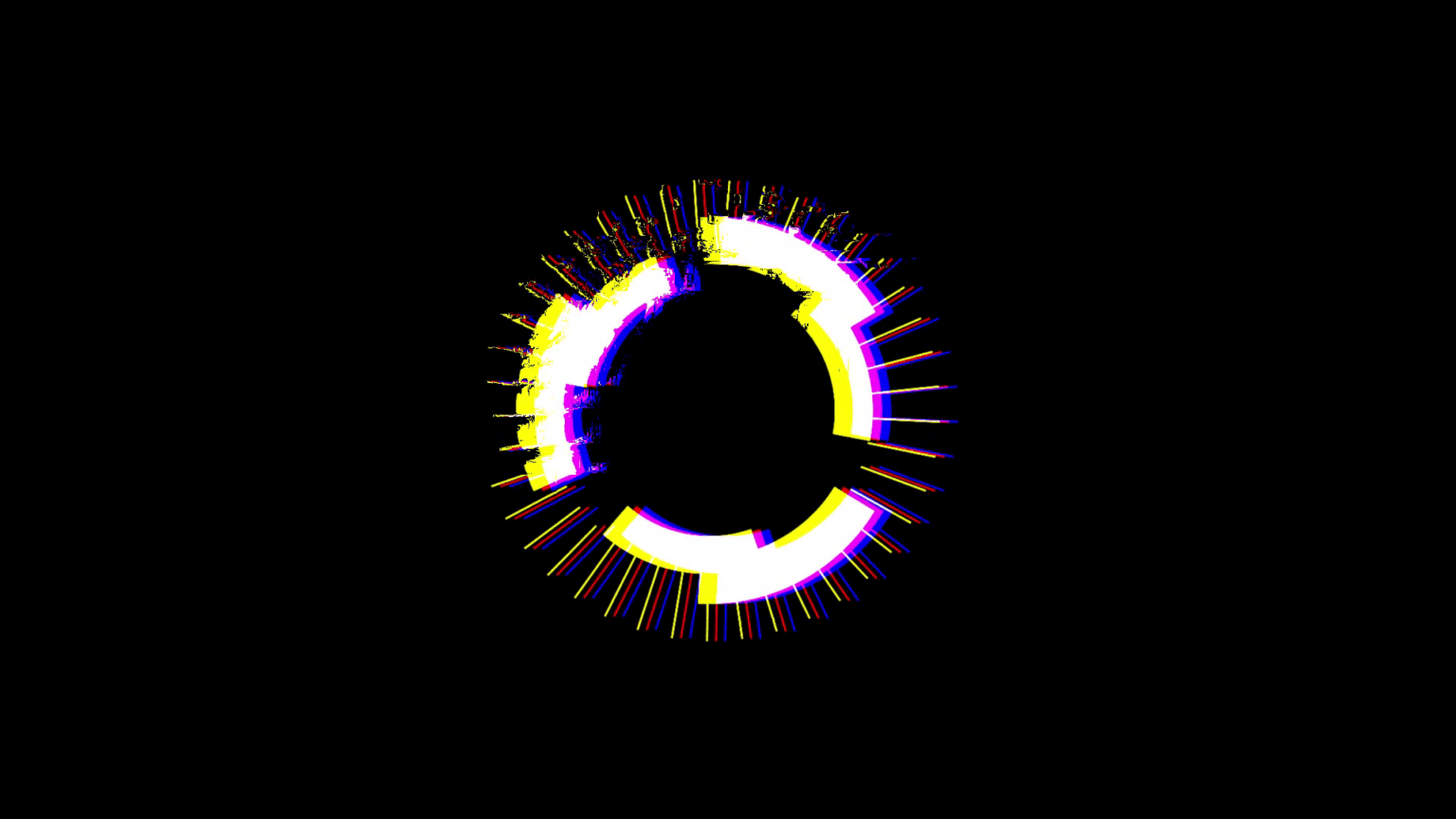 Big Glitch Circle Pack - 43 Animated Overlay Circles