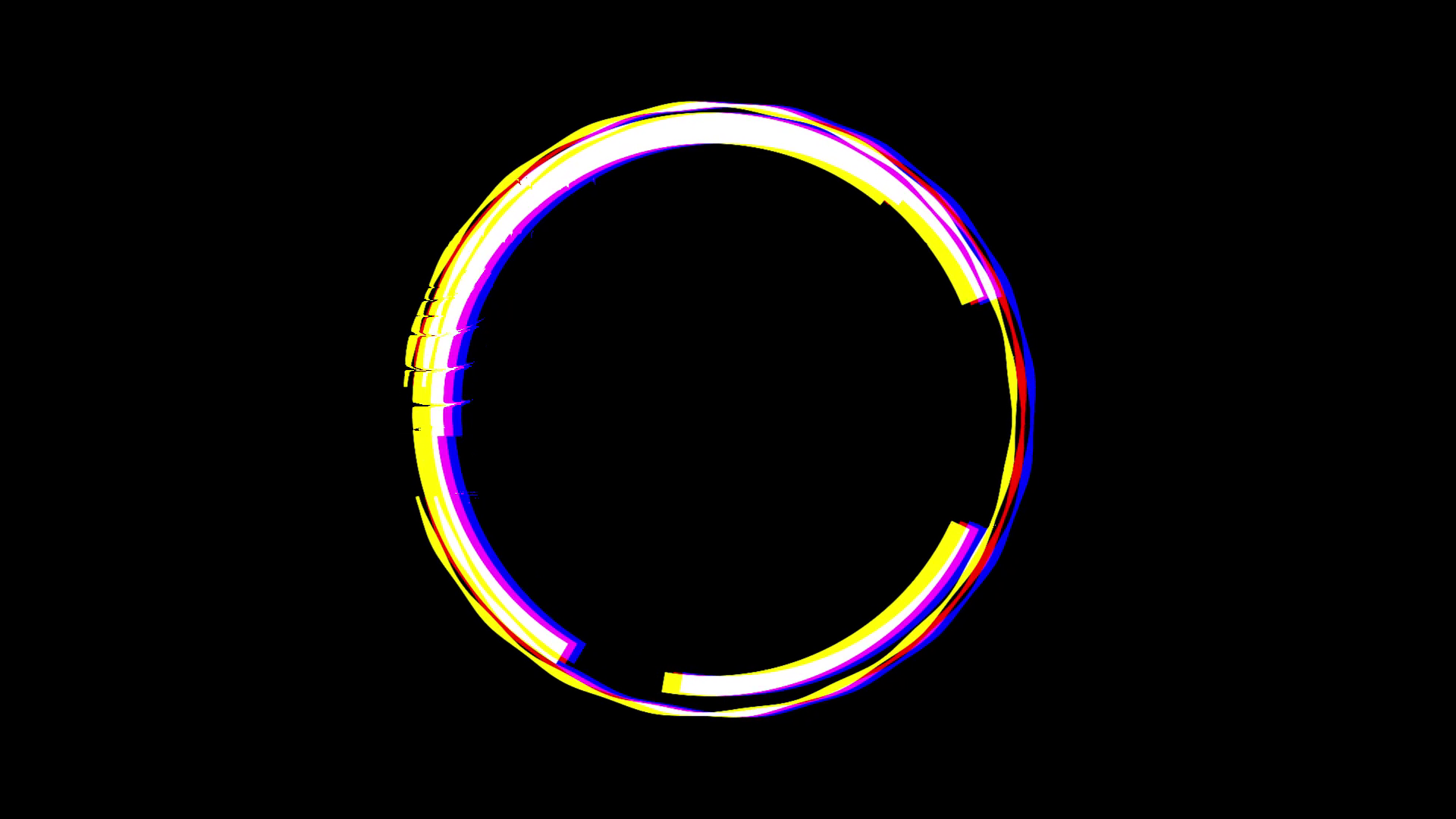 Big Glitch Circle Pack - 43 Animated Overlay Circles