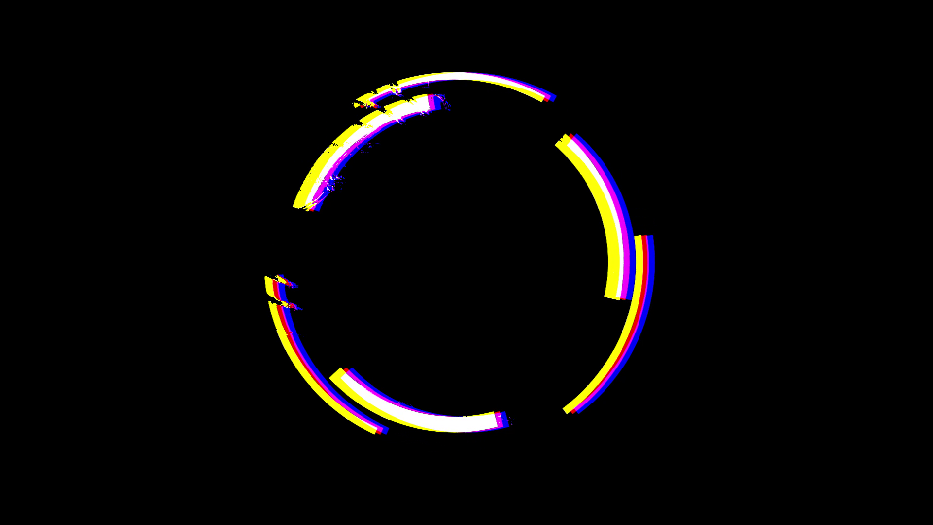 Big Glitch Circle Pack - 43 Animated Overlay Circles