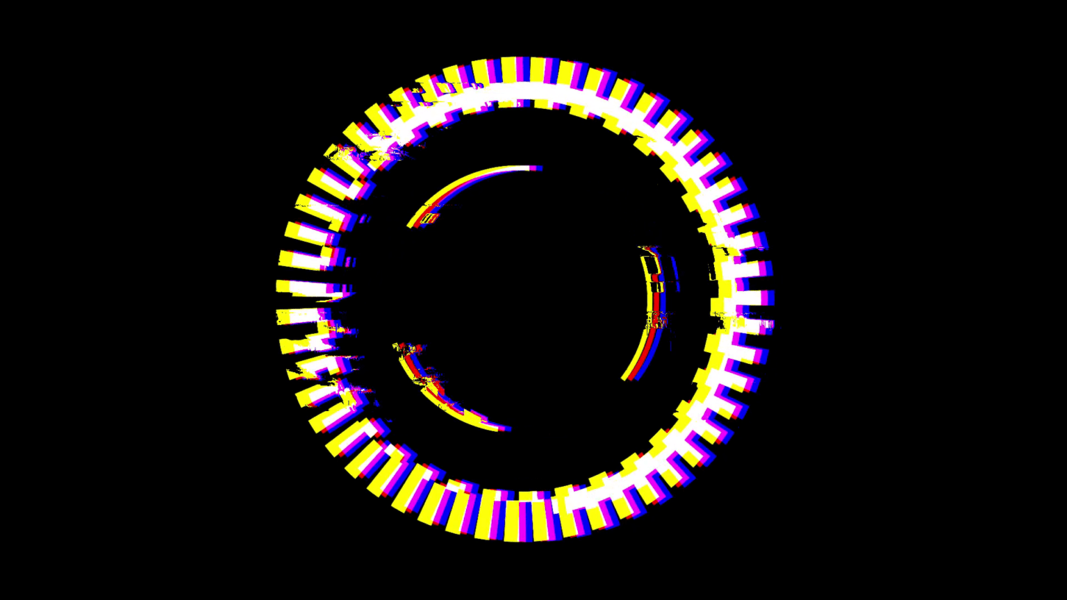 Big Glitch Circle Pack - 43 Animated Overlay Circles