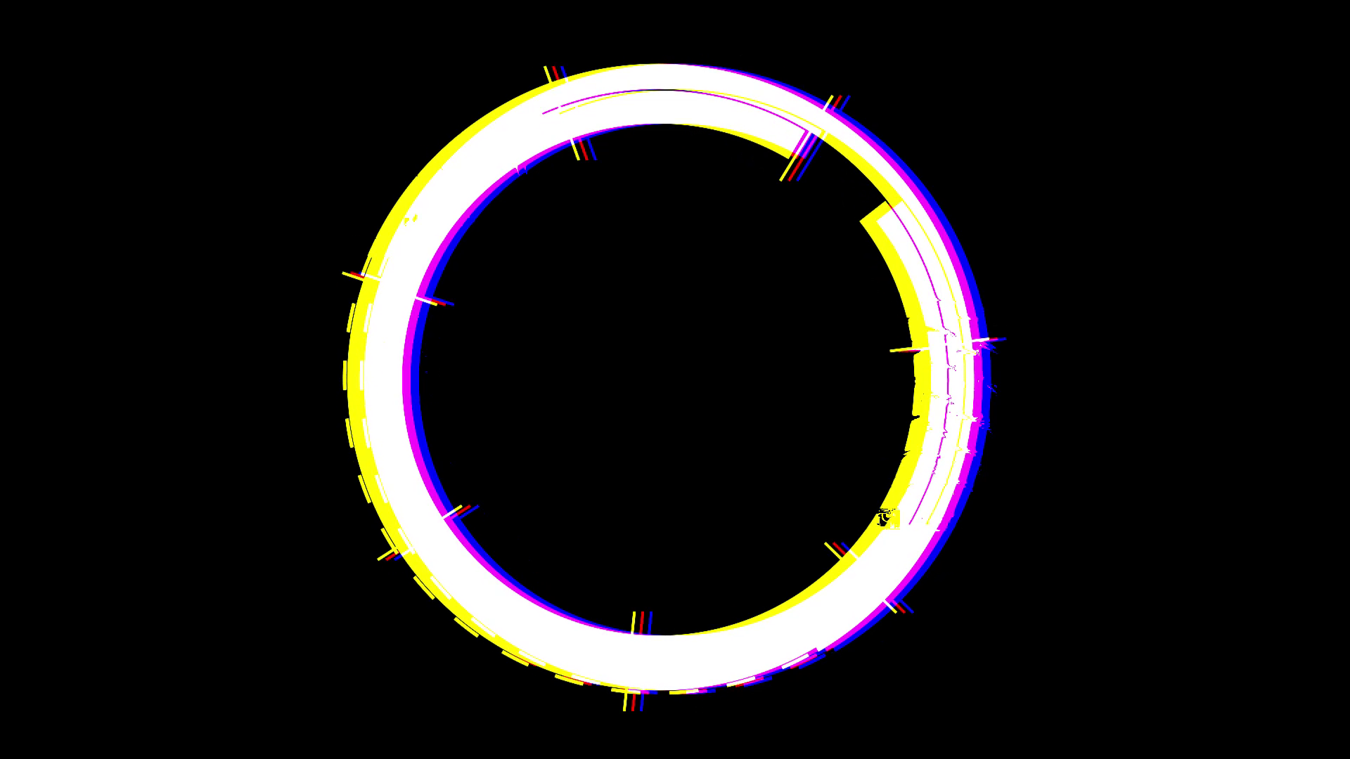 Big Glitch Circle Pack - 43 Animated Overlay Circles