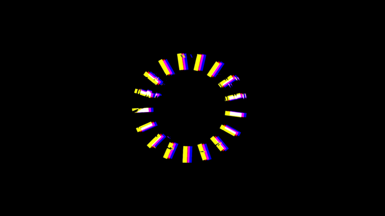 Big Glitch Circle Pack - 43 Animated Overlay Circles