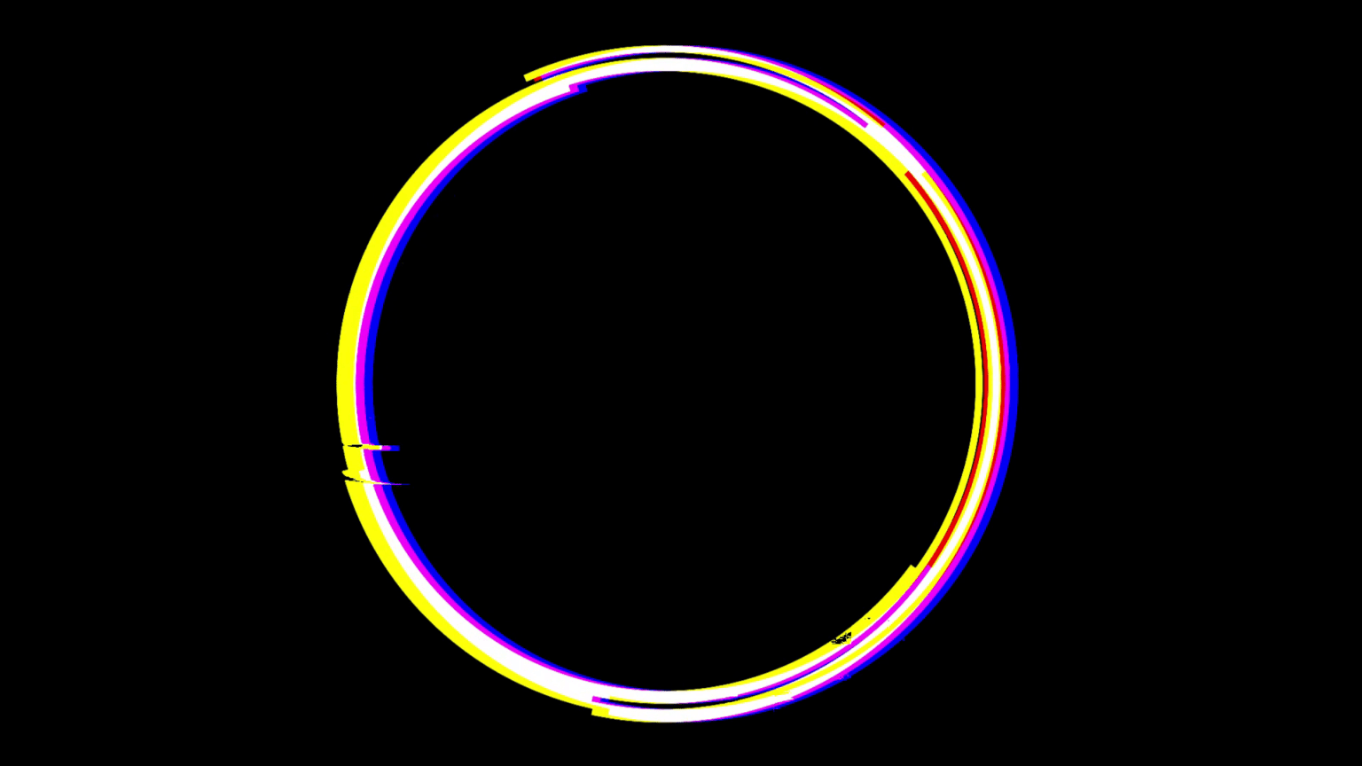 Big Glitch Circle Pack - 43 Animated Overlay Circles