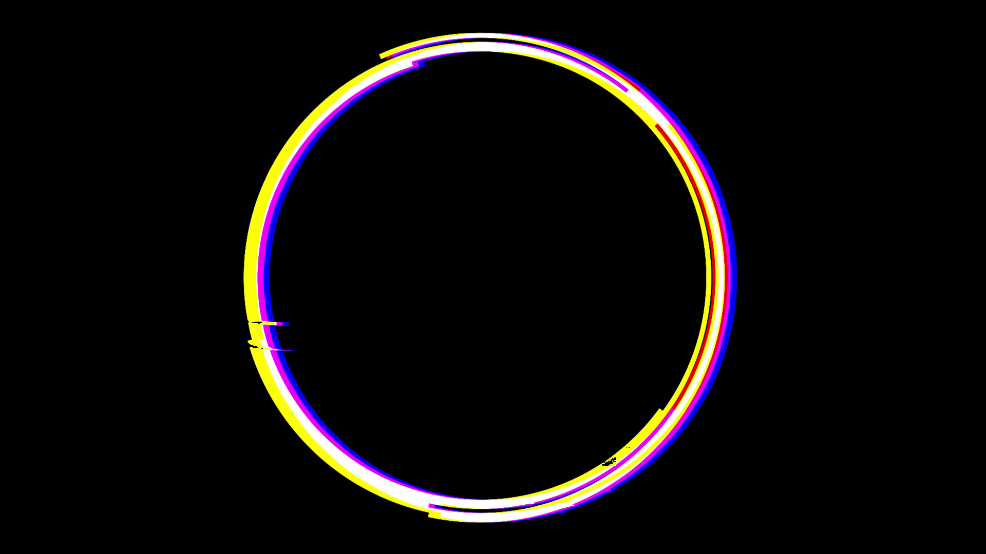 Big Glitch Circle Pack - 43 Animated Overlay Circles