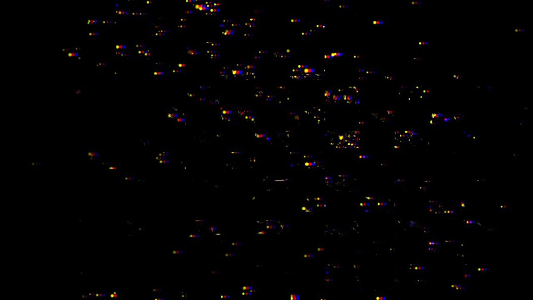 Square Pink Particles - Glitchy - Effect Loop
