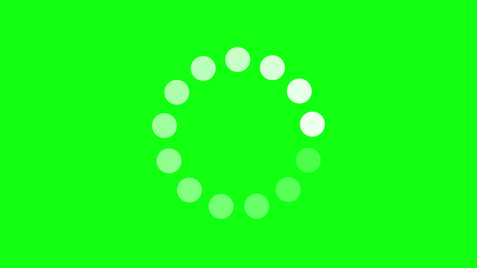 Horizontal Green Glitch Lines - Broken Screen Loop