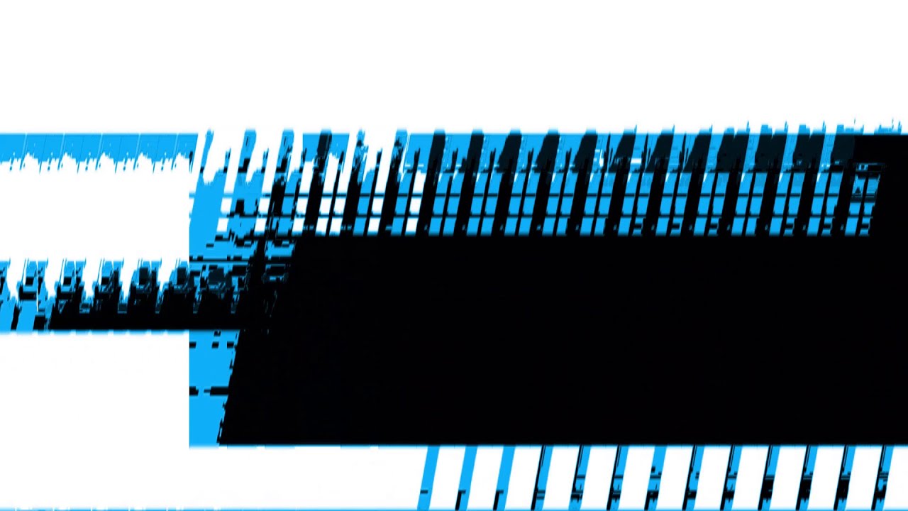 Abnormal Blue Glitch Screen Loop - White Background — Free Stock ...