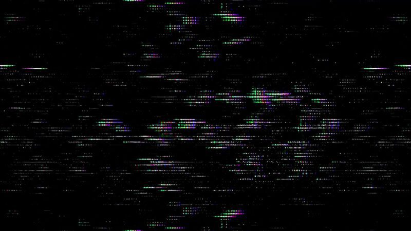 Crypto Glitch Overlay Effect - Lofi Loop Layer