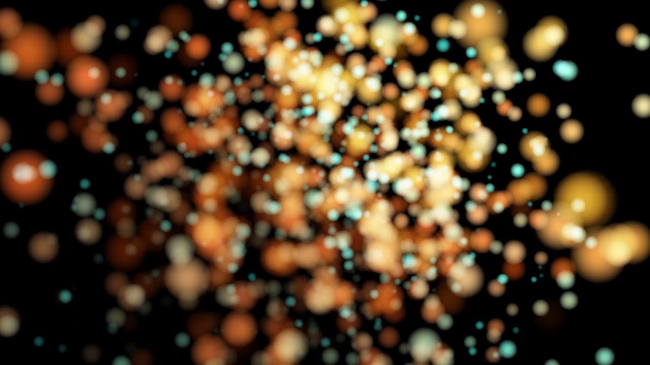 Golden Particles - Blurred Bokeh Particle Loop + Template — Free Stock ...