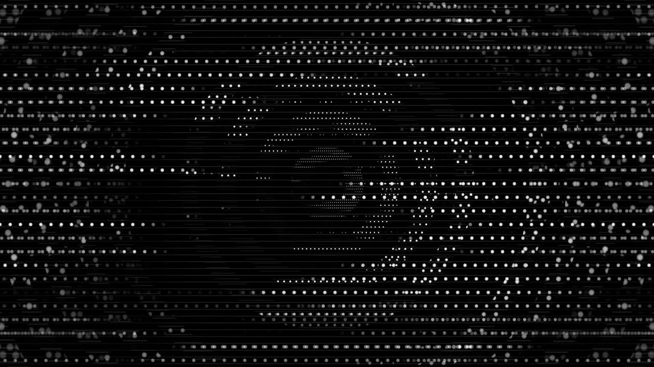 Dots And Circles Abstract Dark Background Overlay Loop — Free Stock Footage Archive