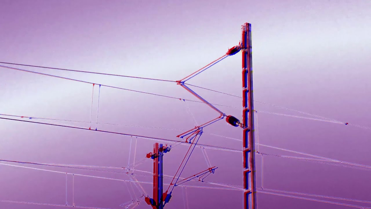 Industrial Power Cable - Urban Glitch Loop — Free Stock Footage Archive