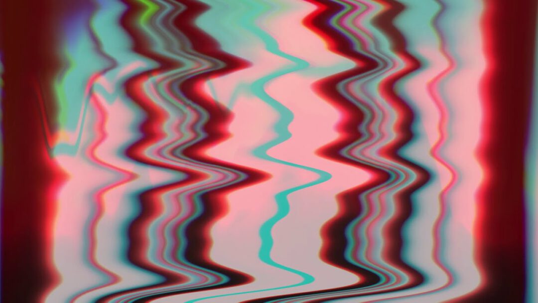 Horizontal Green Glitch Lines - Broken Screen Loop