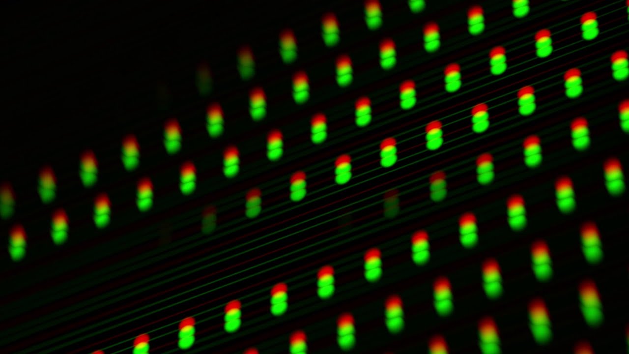 RGB Dots Effect - Black Background Loop — Free Stock Footage Archive