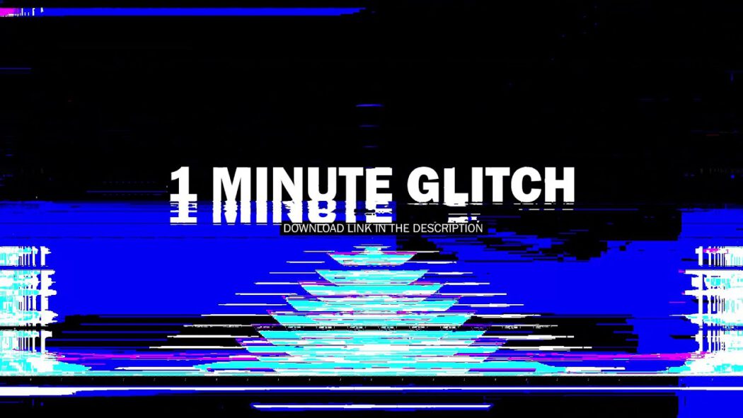 4K Dark Screen Glitch - Curse - Creepy Effect Layer