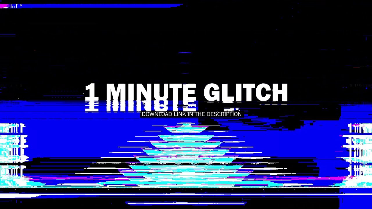 4K Dark Screen Glitch - Curse - Creepy Effect Layer