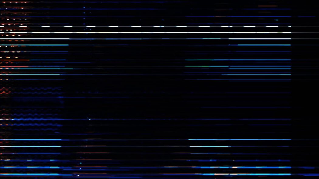 Vertical Glitch Grid - Green Screen Transition