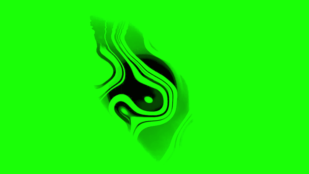 Green - Screen Glitch - Pattern Shake - Effect Loop