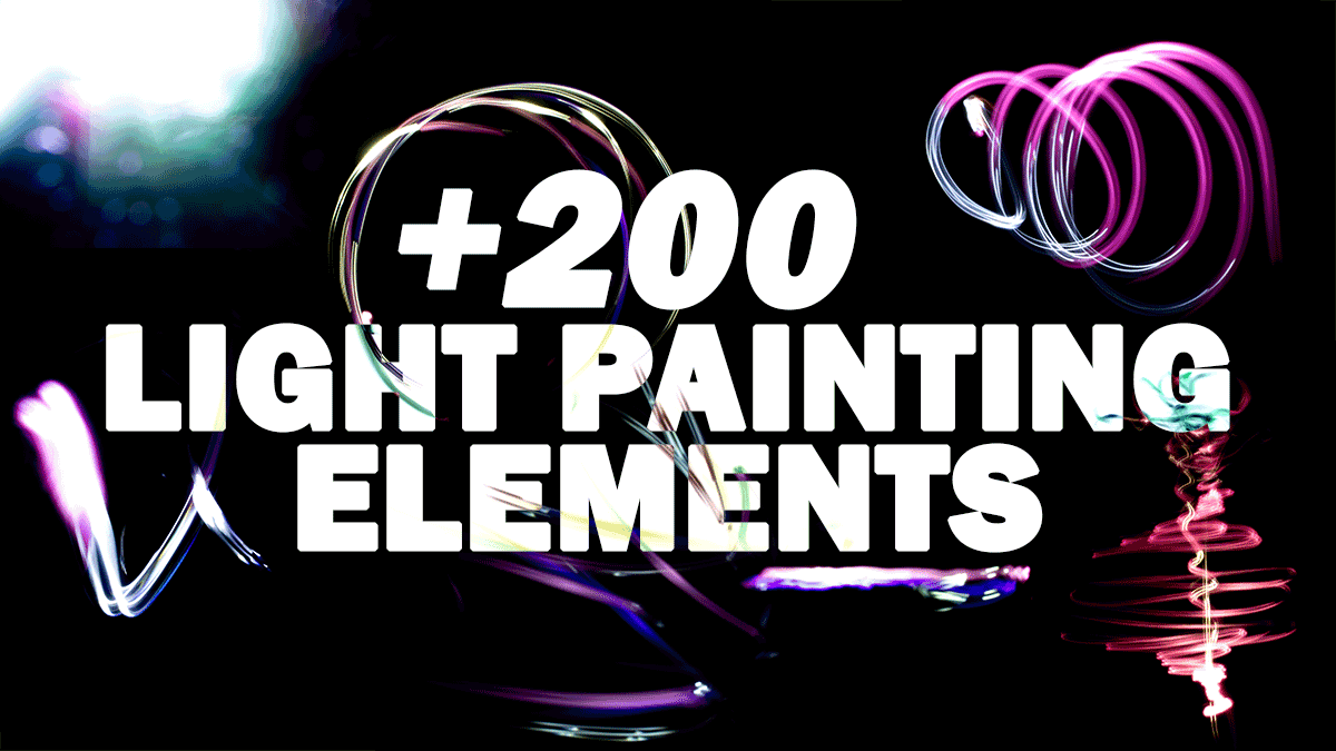 +200 Light Painting Elements