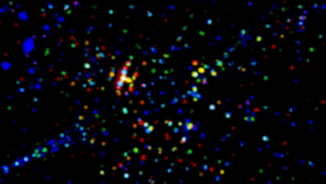 C-Split Particles - Glitched - White Background Loop — Free Stock ...