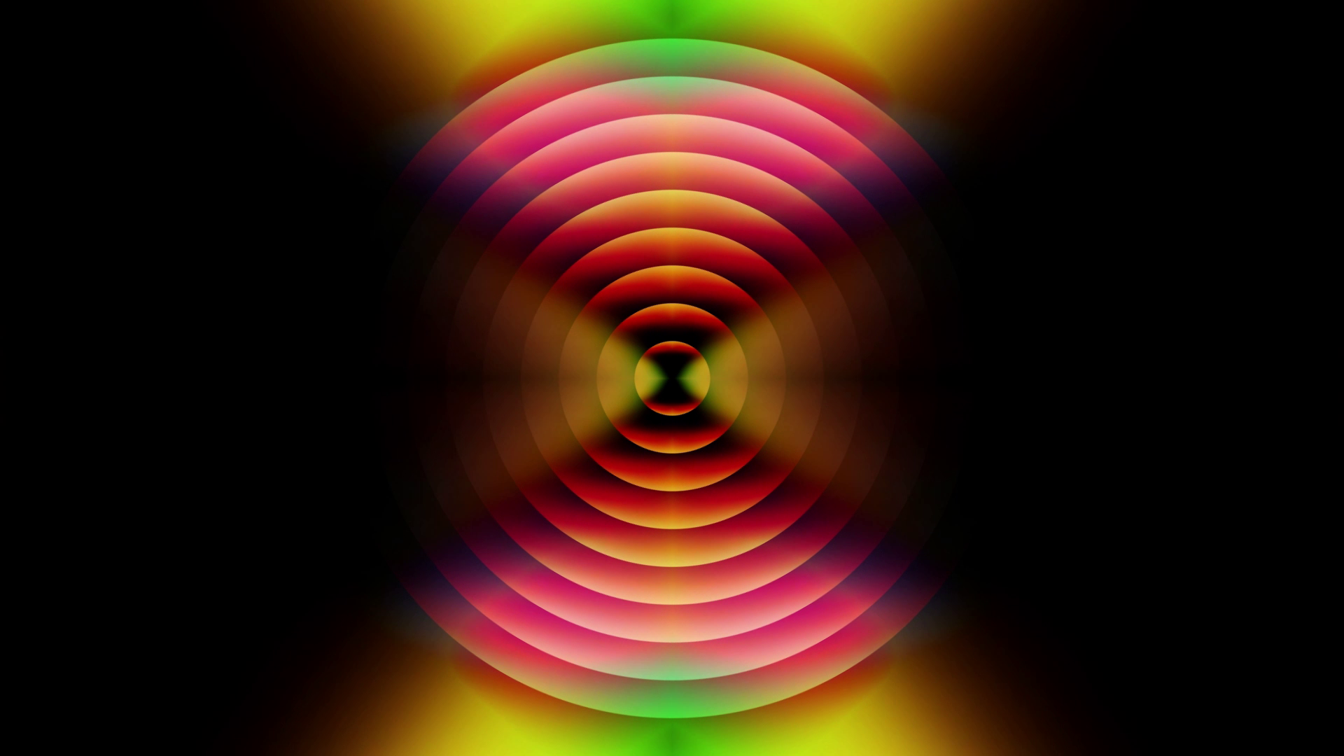 Psychedelic Circles - Symmetrical Effect Loop — Free Stock Footage Archive